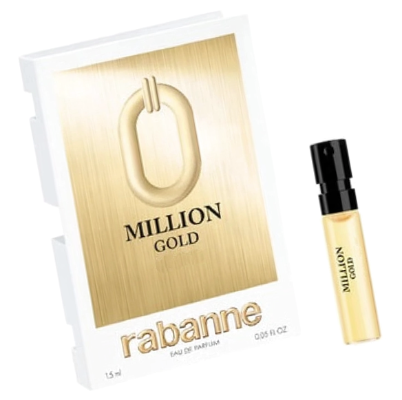 Paco Rabanne Million Gold парфюмерная вода для мужчин 1.5 мл миниатюра - Пако Рабан Миллион Голд флакон