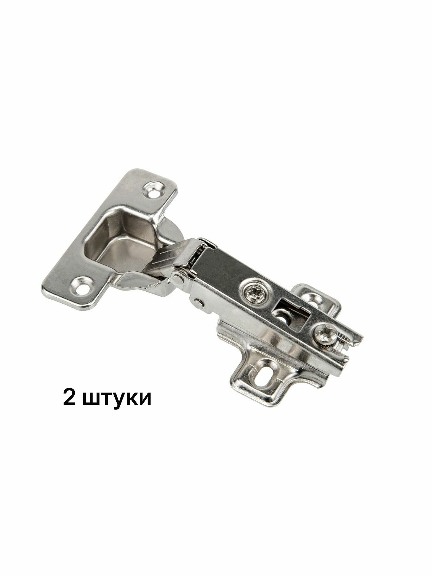 2 шт Петля Push-to-open с пружиной обратного хода slide-on, накладная