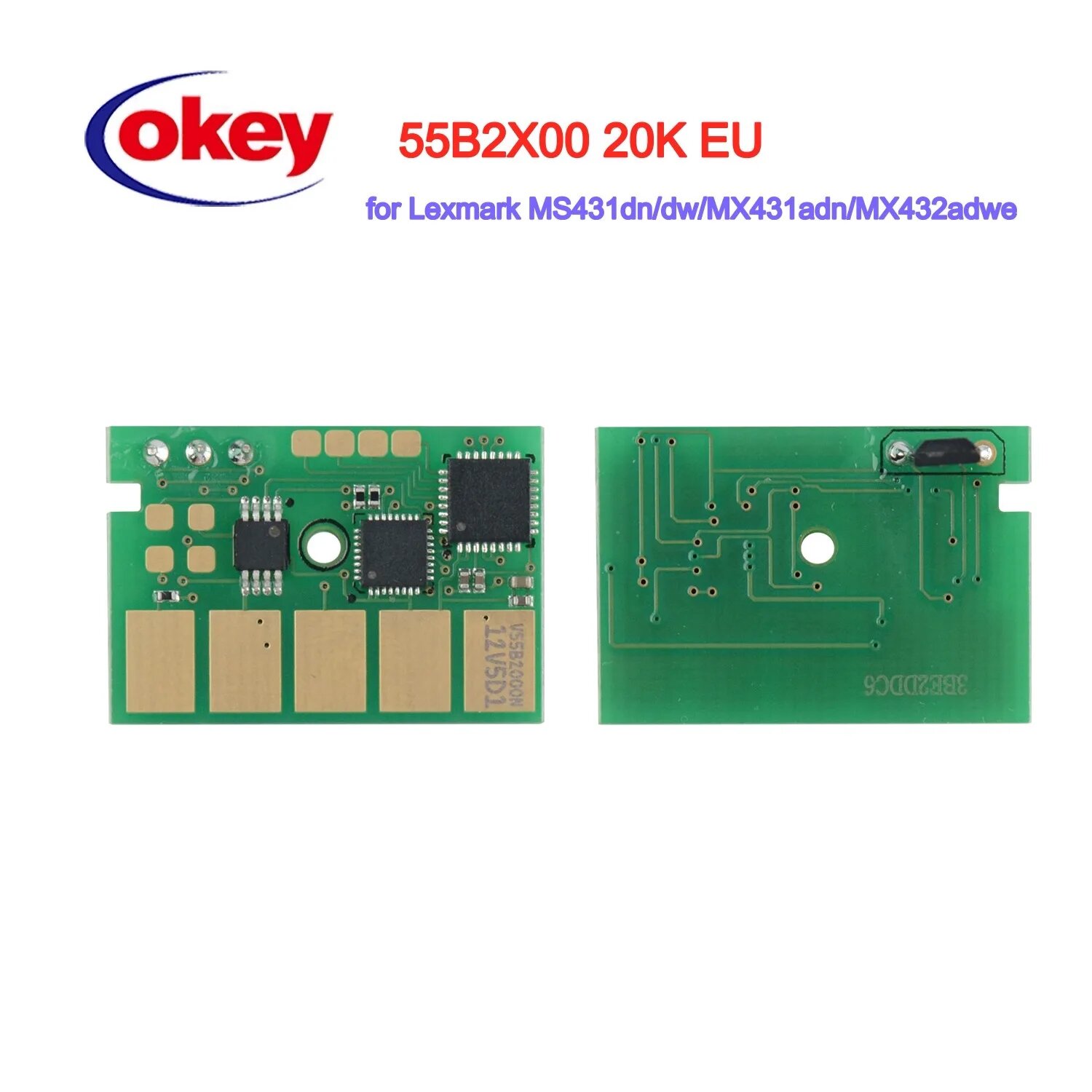 Тонер-чип Cokey Lexmark 55B2X00 20K EU