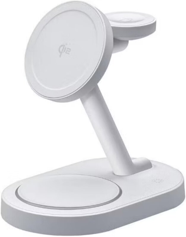 Беспроводная зарядная станция Deppa 3 в 1 MagSafe QI2 NEO 23W, White