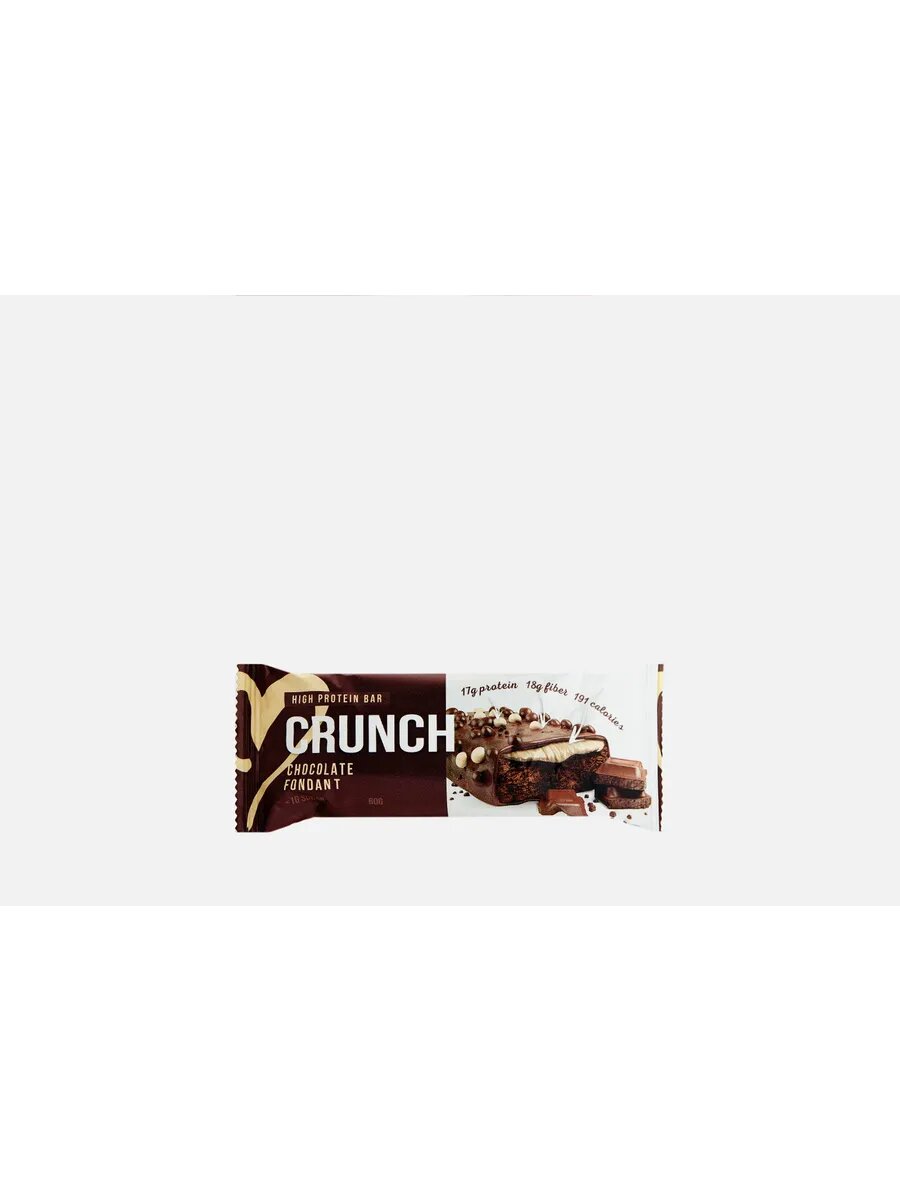 BootyBar Crunch Bar Шоколадный фондан Четырёхслойный протеиновый батончик 1 шт