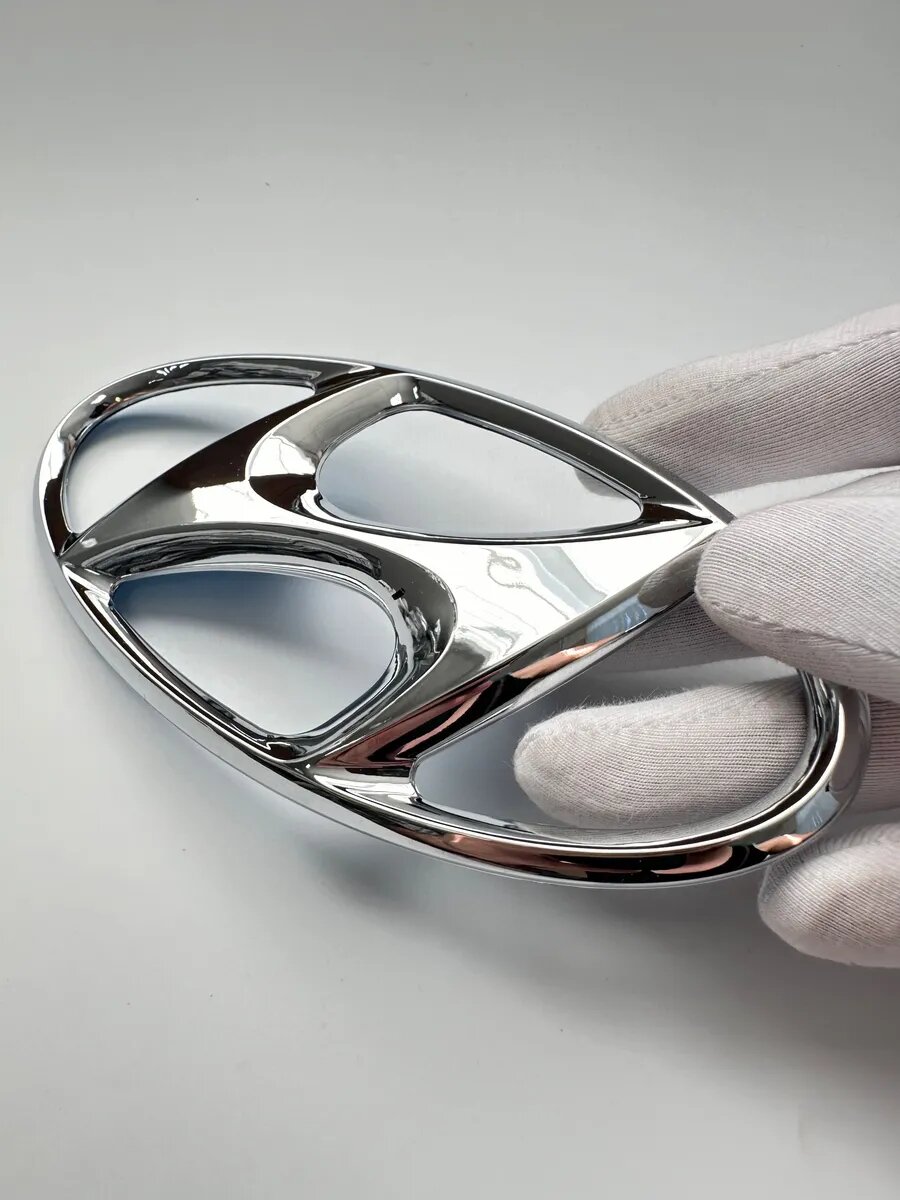 Эмблема Hyundai 145*74 мм значок шильдик Hyundai Хендай логотип