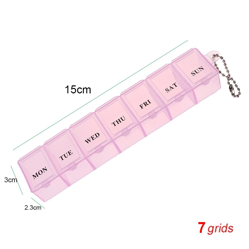 Органайзер для таблеток Pink, 7 Grids
