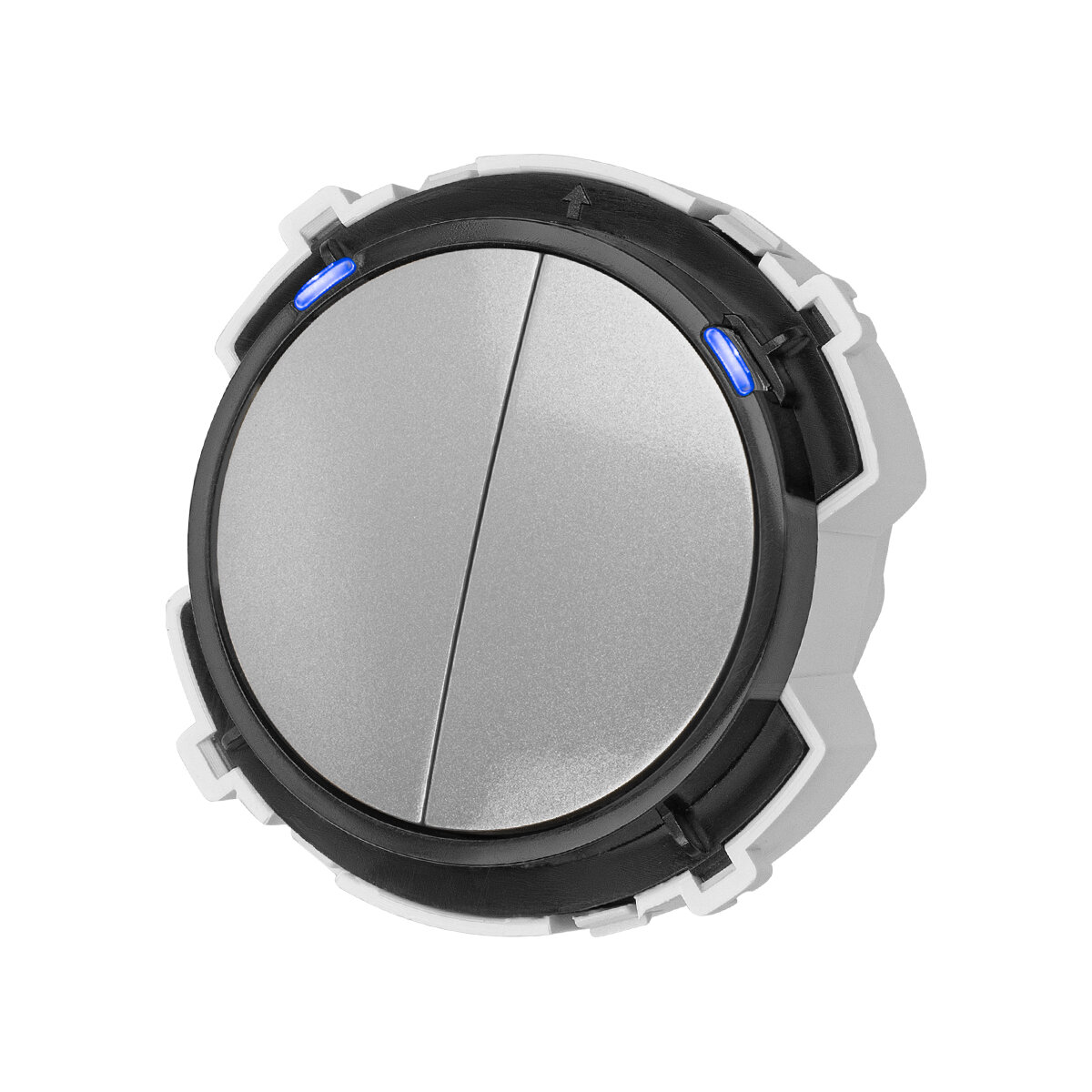 TDM ELECTRIC Выключатель 2-кл. 16а 250в проходной кнопочный механизм платина, "байкал" SQ1819-0325
