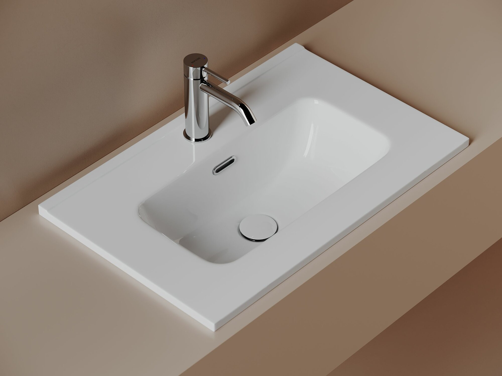 Мебельная раковина Ceramicanova Compact 61 CN7025 белая