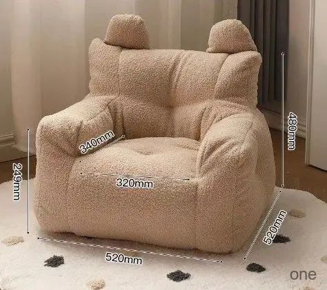 Прямой диван 52х52х48 см, коричневый