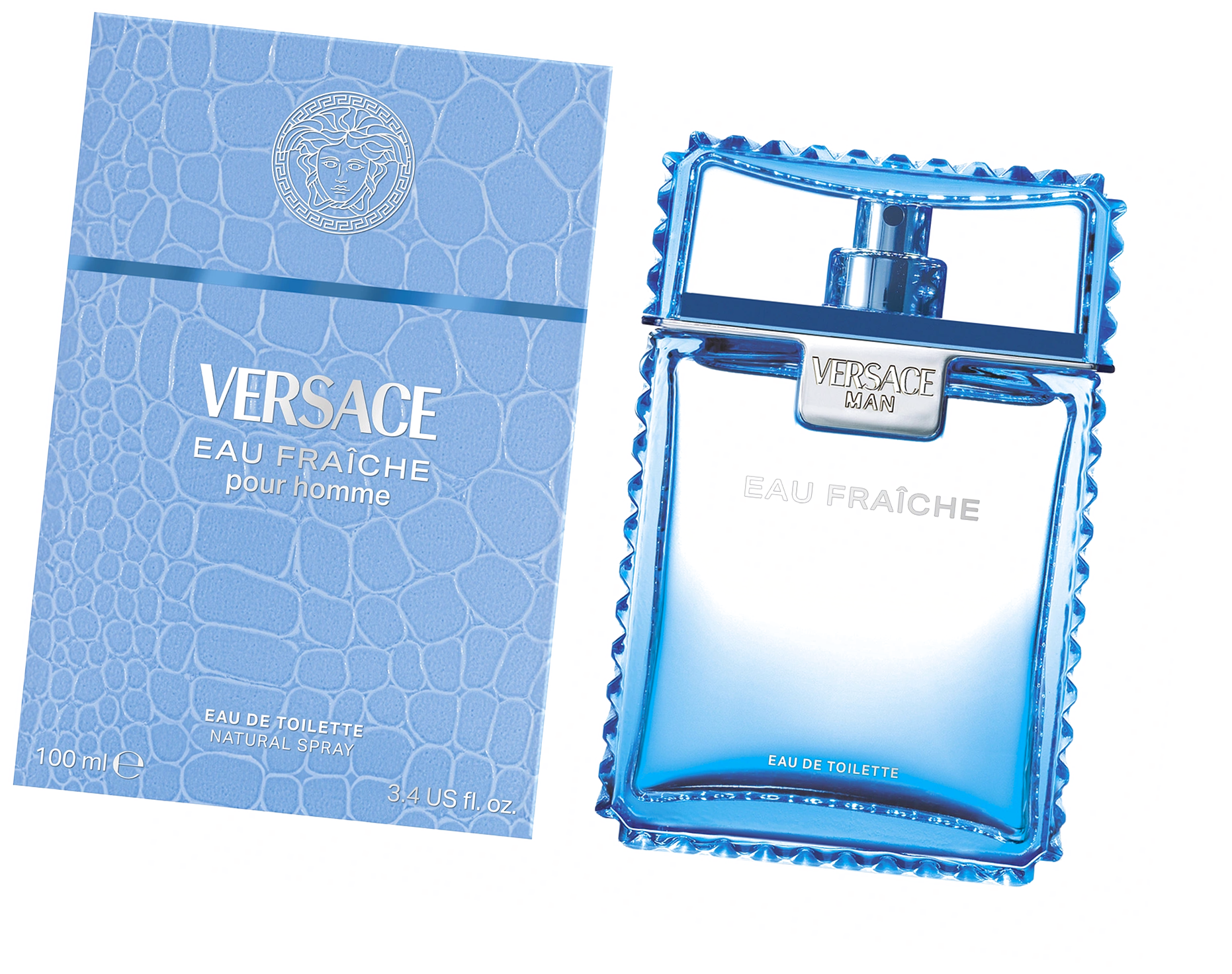 Голубые Версаче Мен О Фреш туалетная вода для мужчин 100 мл / Versace Man Eau Fraiche
