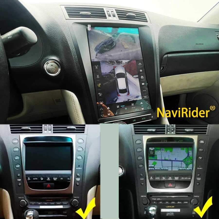 Автомагнитола Android для Lexus GS 2006-2010, TS10 8GB 256GB