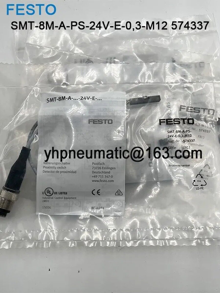 FESTO SMT-8M-A-PS-24V-E-0,3-M12 574337 Датчик приближения, для повседневного использования