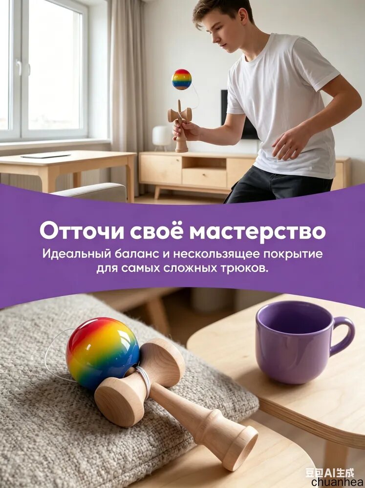 Кендама деревянная 1 шт.
