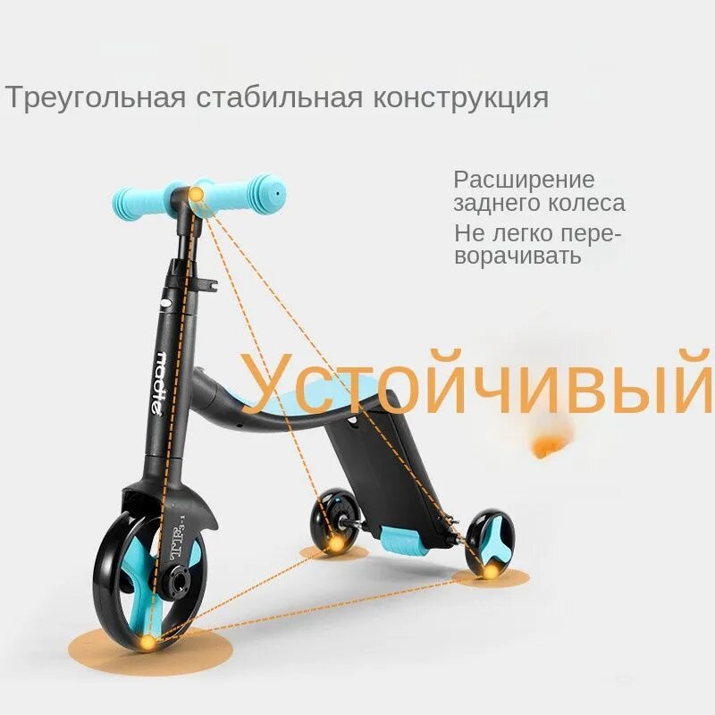 Детский велосипед красного цвета, модель SKU01712, для детей, прогулок и активного отдыха — фото 1