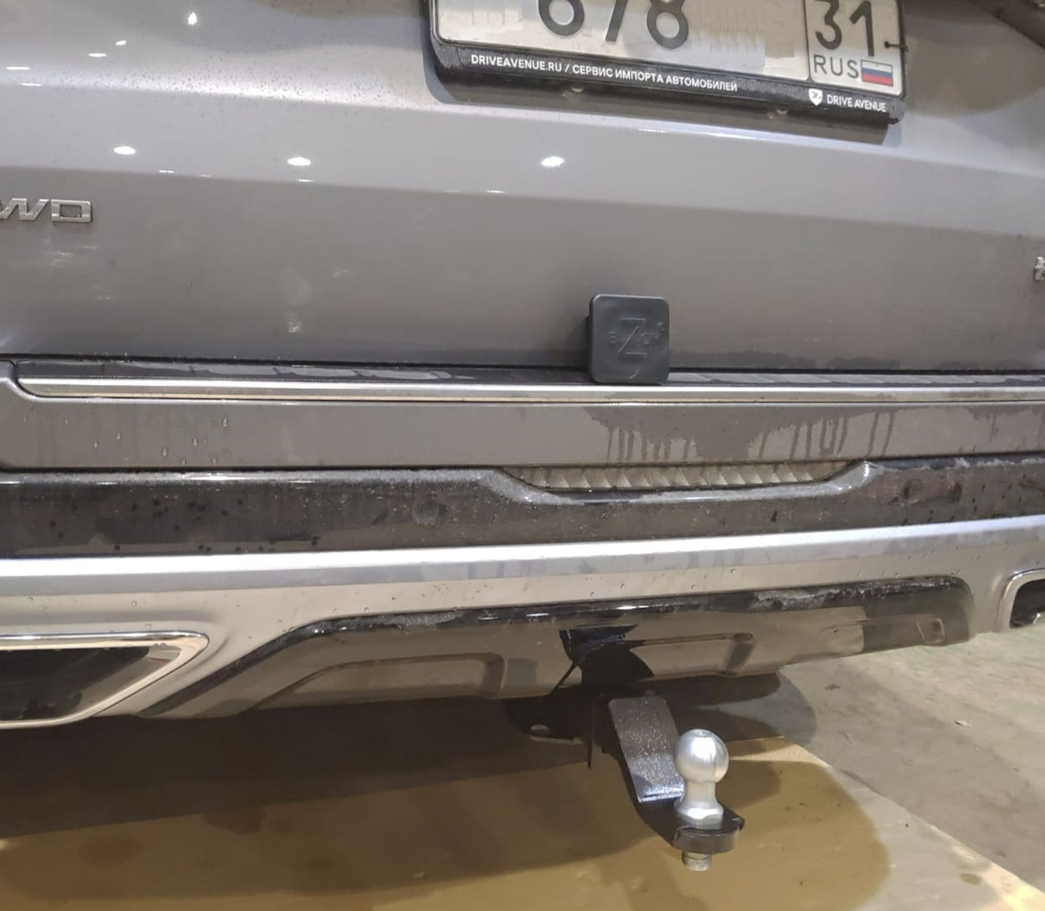 Фаркоп под квадрат для Ford Explorer, 2019-, Бизон. FA 0125-E