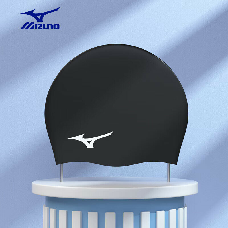 MIZUNO Унисекс Силиконовая Плавательная Шапочка Для Взрослых Водонепроницаемая С Защитой Ушей Для Длинных Волос Одна