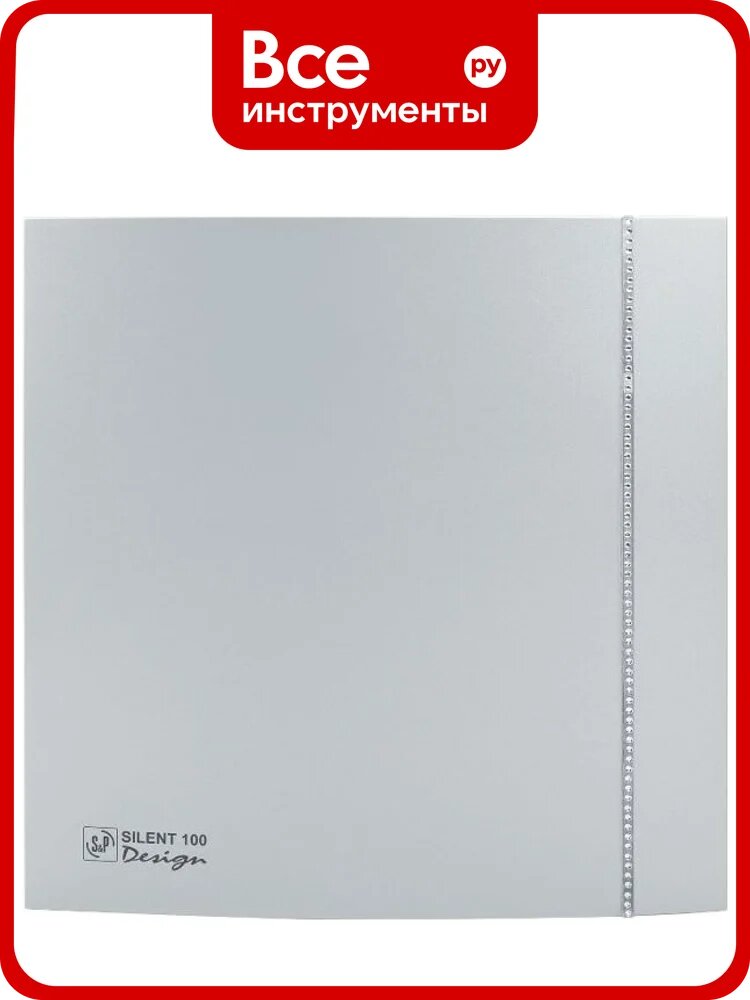 Вентилятор Soler&Palau SILENT-100 CZ SILVER SWAROVSKI DESIGN