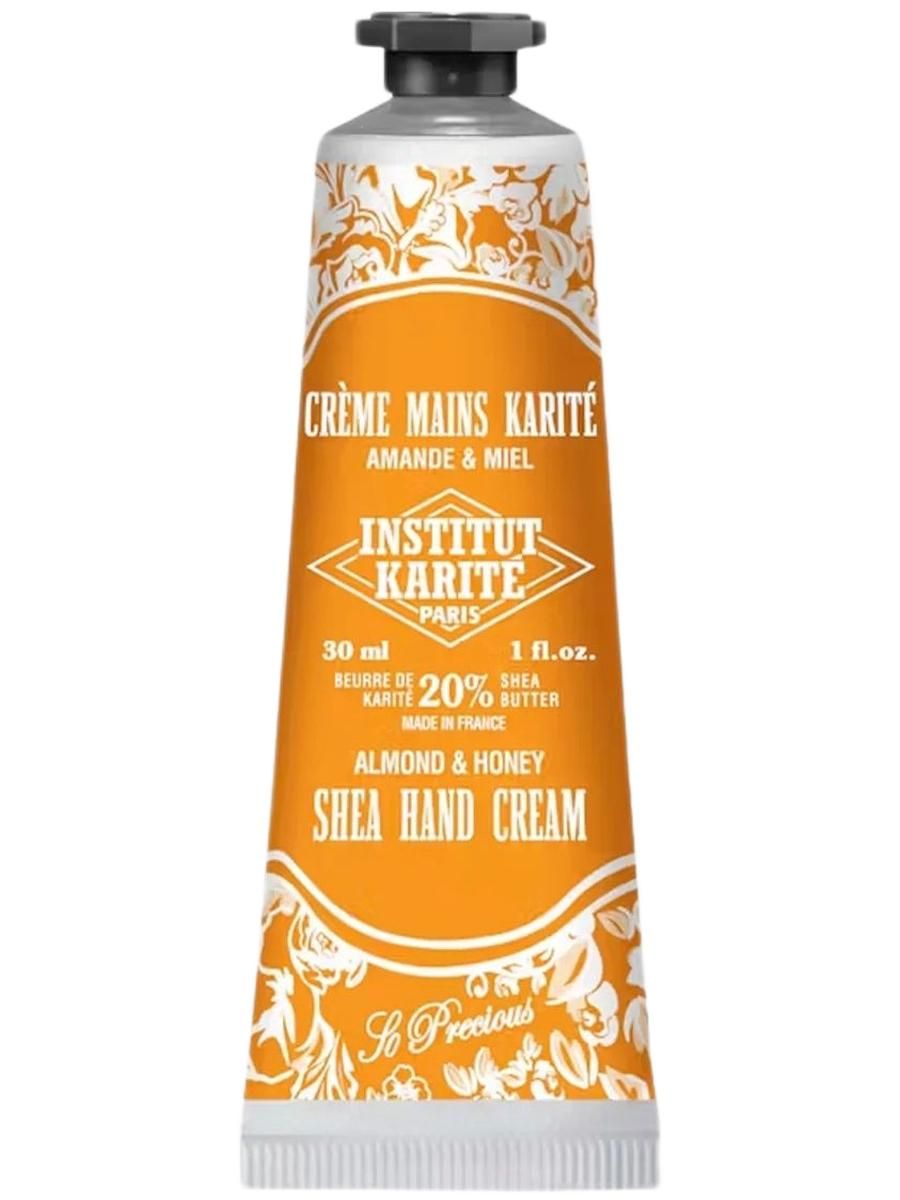 Institut Karite, Shea Hand Cream Almond & Honey, Крем для рук с маслом ши миндаль и мёд, 30 мл, No box
