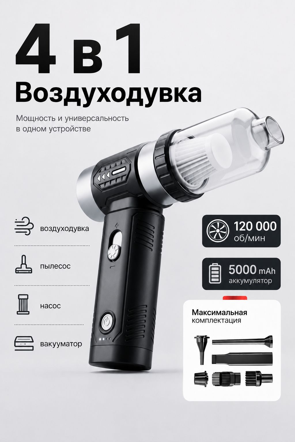 Воздуходувка портативная