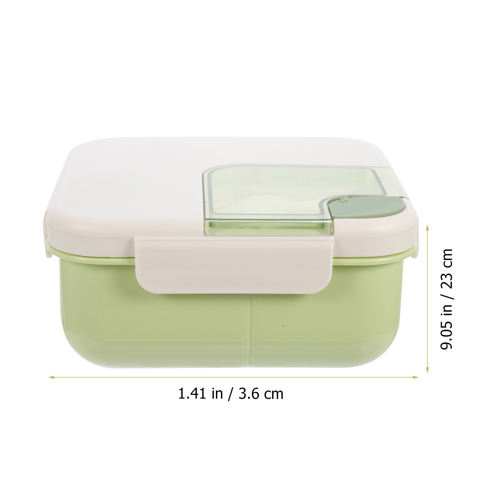Силиконовая Упаковка Для Обеда 17X8Cm С Отсеками Для Рабочих В Микроволновке Прочный Дизайн Легкий В Переноске Зеленый
