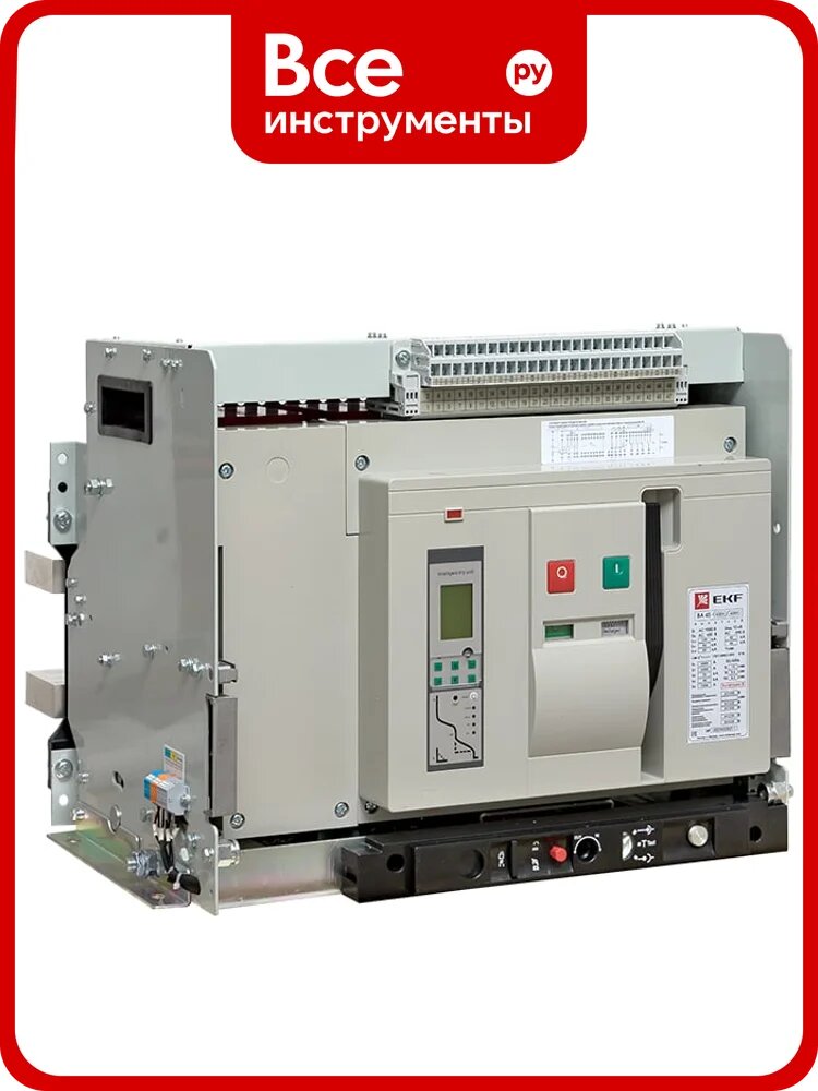 Автоматический выключатель EKF ВА-45 4000/4000А 3P 100кА выкатной v2 mccb45-4000-4000v-v2
