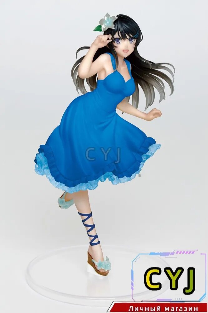 TAiTO Фигурки по видеоиграм и фильмам/Rascal Does Not Dream of Bunny Girl Senpai Coreful Sakurajima Mai Summer Dress Renewal/CYJ