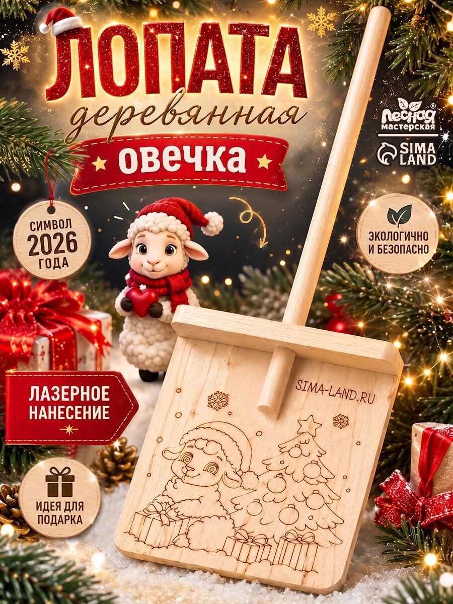 Лопата деревянная «Овечка»