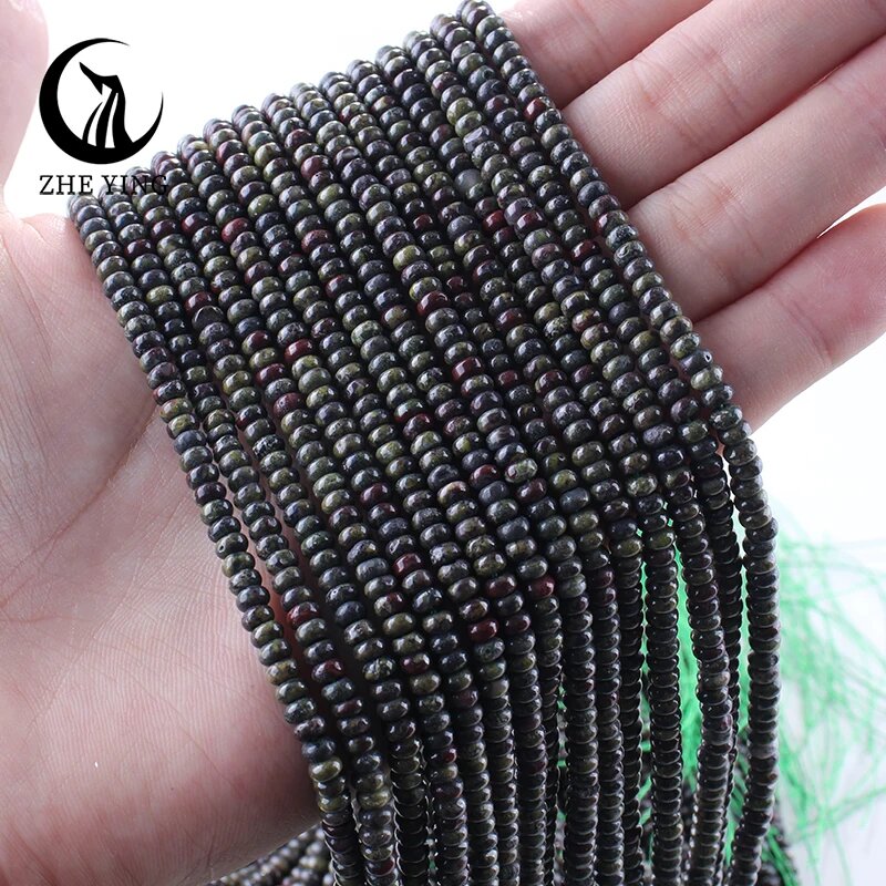Бусины Zhe Ying 2x4 мм амазонит, бирюза, содалит 47dragon blood