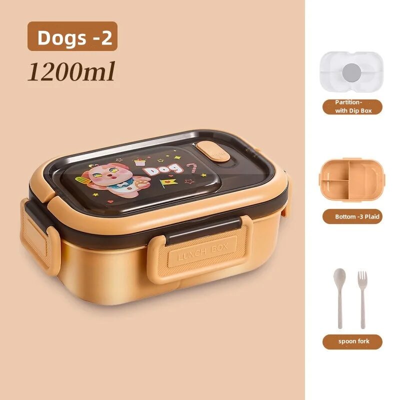Ланч-бокс JUSTINLAU 1200 мл Dog-2