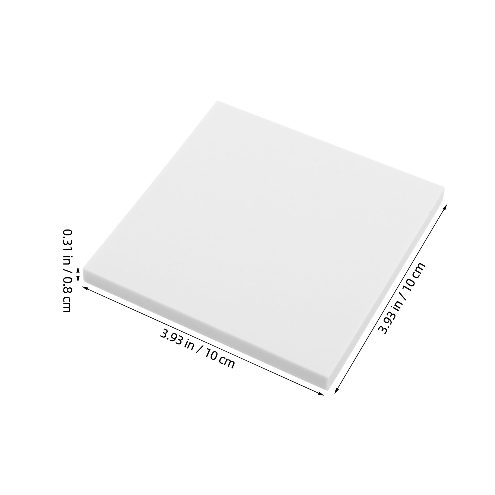 Набор для гравировки на резиновых плитках, мягкая основа 10x10x0.8 см, 3 штуки