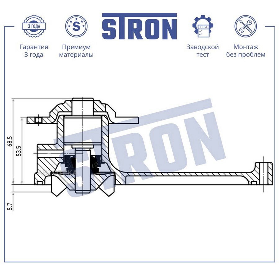Насос водяной HONDA FIT SHUTTLE I 2011-2015 1.3 бензин LDA АКПП STRON STP0149