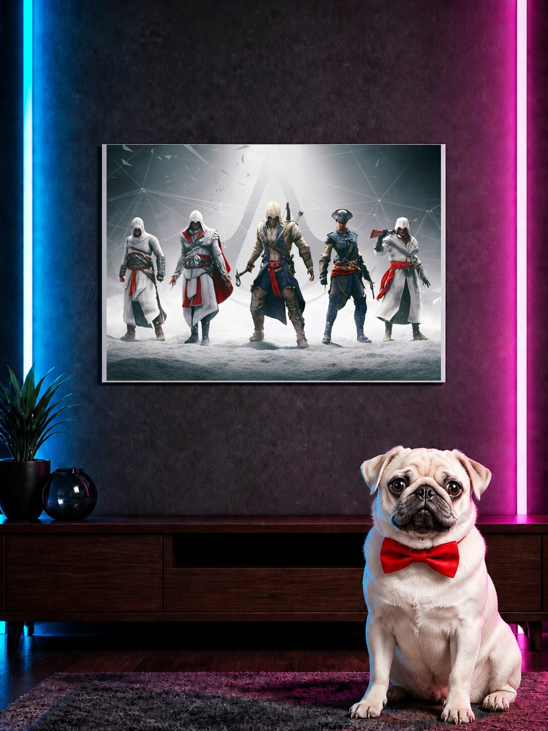 Плакат Assassin's Creed — интерьерный игровой арт для тем A3