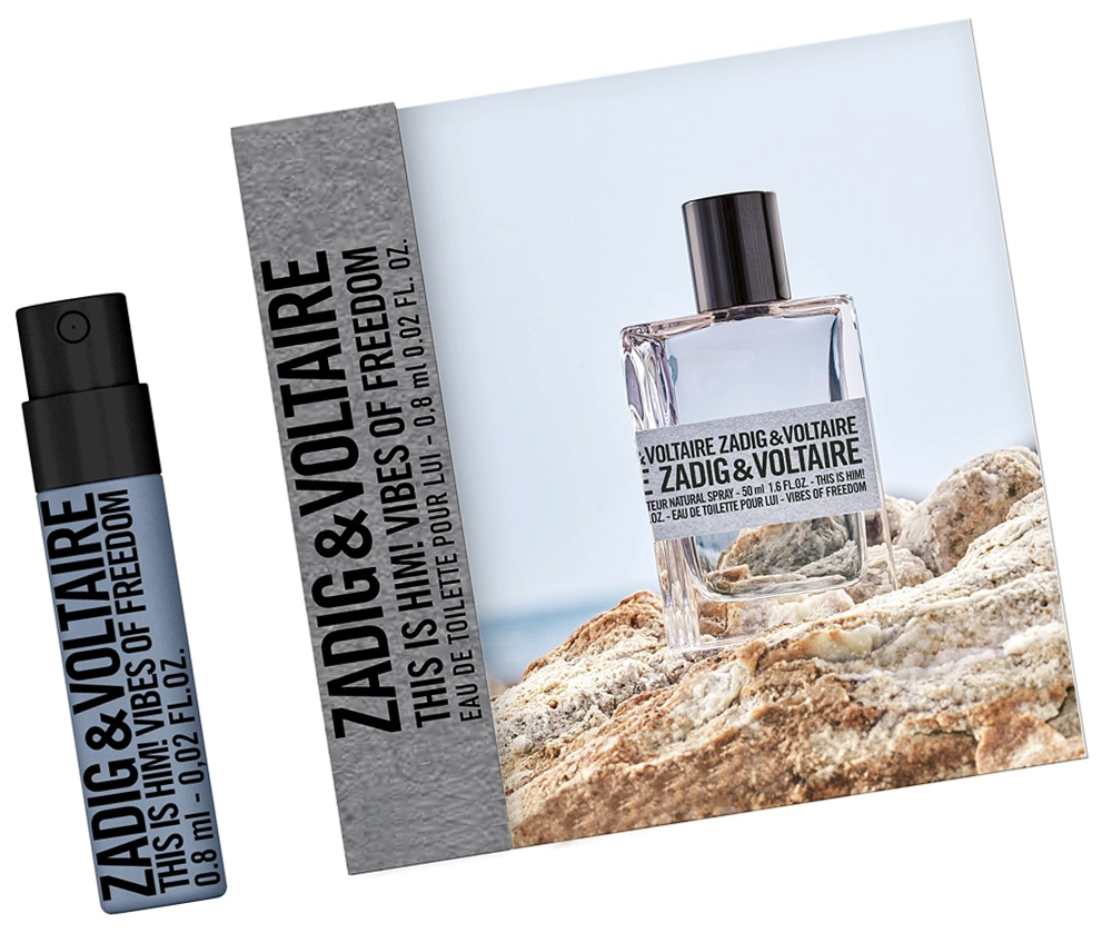 Zadig & Voltaire This Is Him Vibes Of Freedom - мужской eau de toilette, пробник 0.8 мл