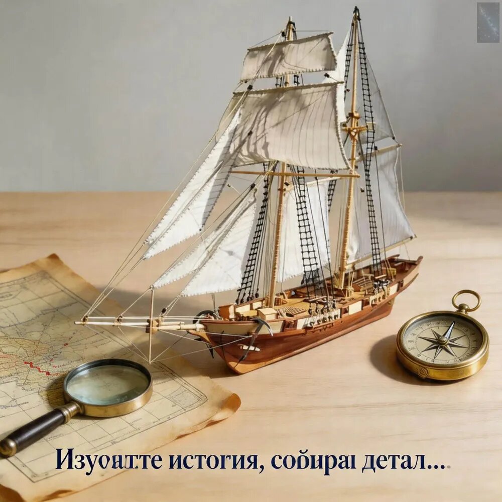 Деревянный набор для сборки модели старинного парусника для хобби и коллекционирования