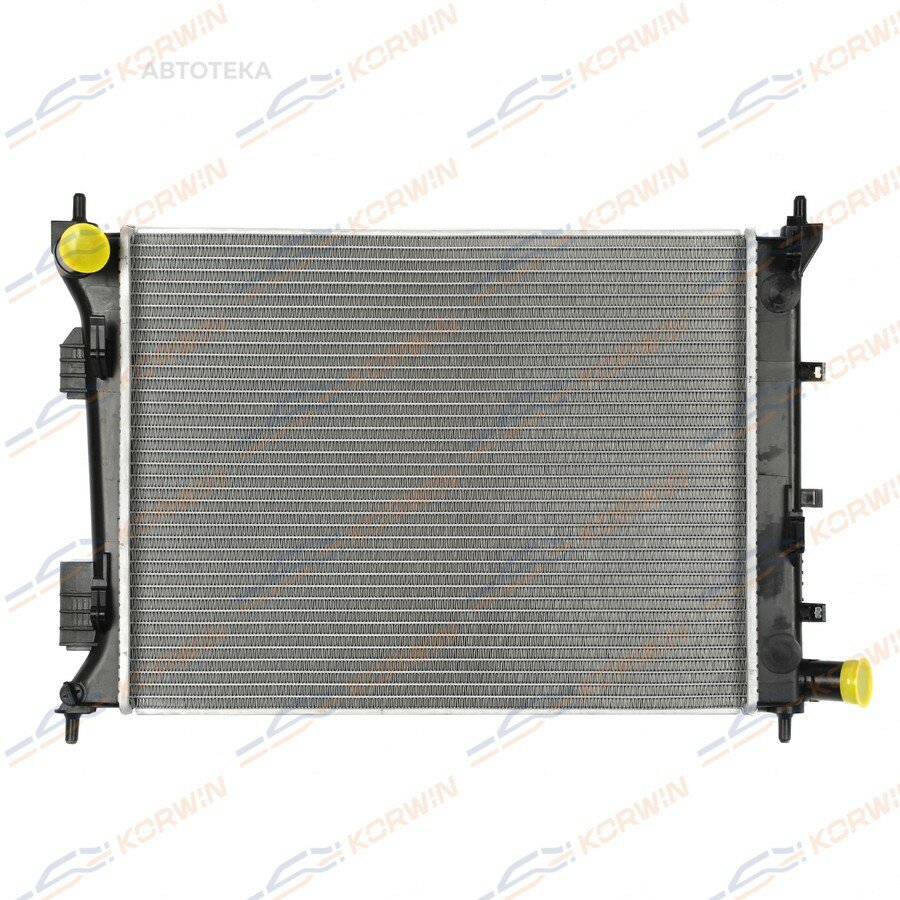 Радиатор охлаждения Kia Rio/Hyundai Solaris (11-17) MT паяный KORWIN KWKB4000