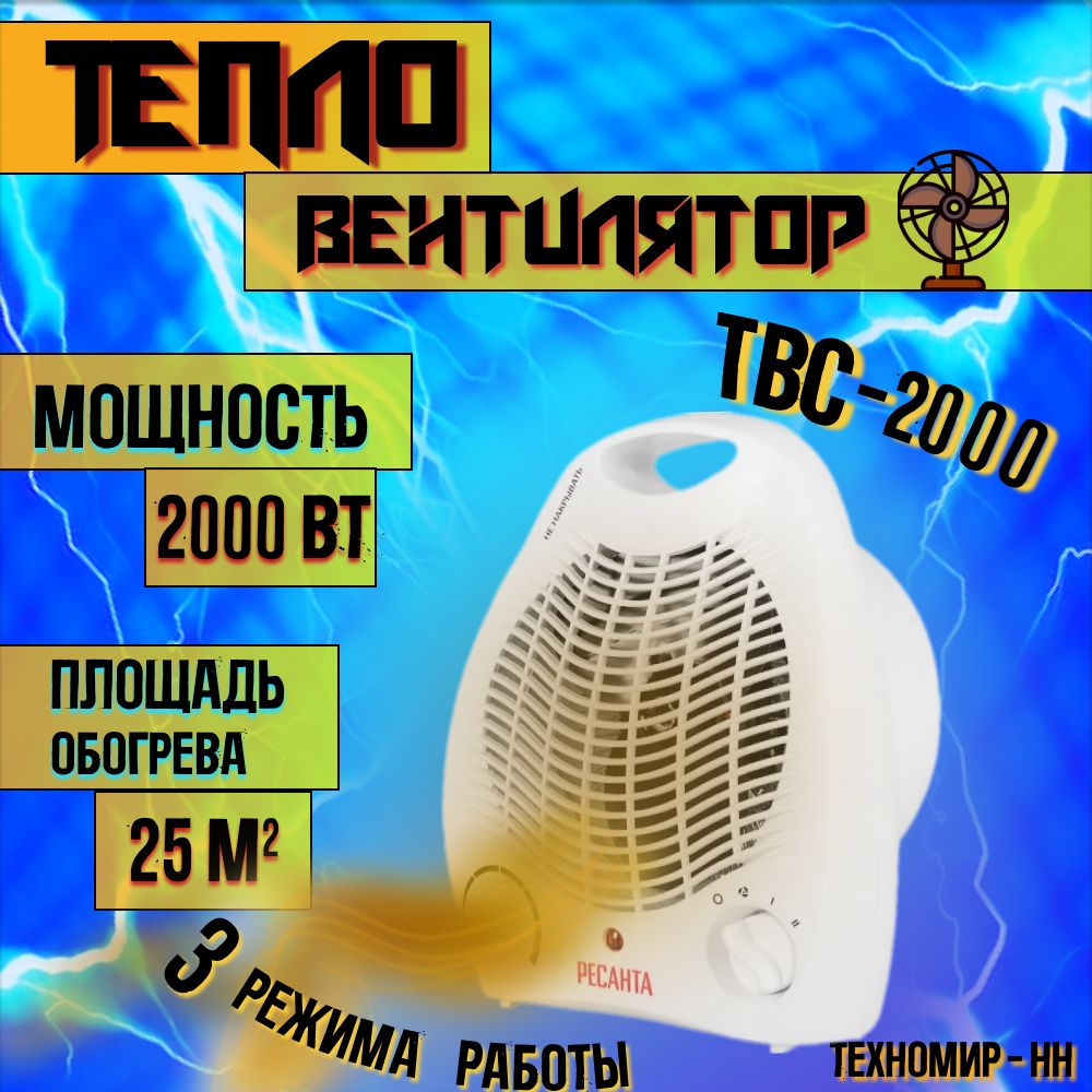 Тепловентилятор ТВС-2000 Ресанта