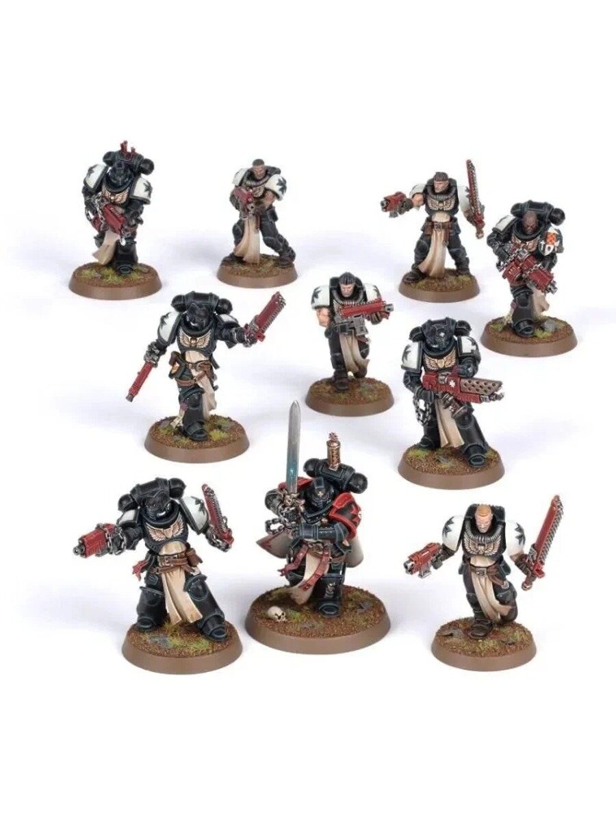Смола Миниатюра Warhammer 40000 BLACK TEMPLARS PRIMARIS CRUSADER / миниатюр для настольной игры Упражнения для раскрашивания