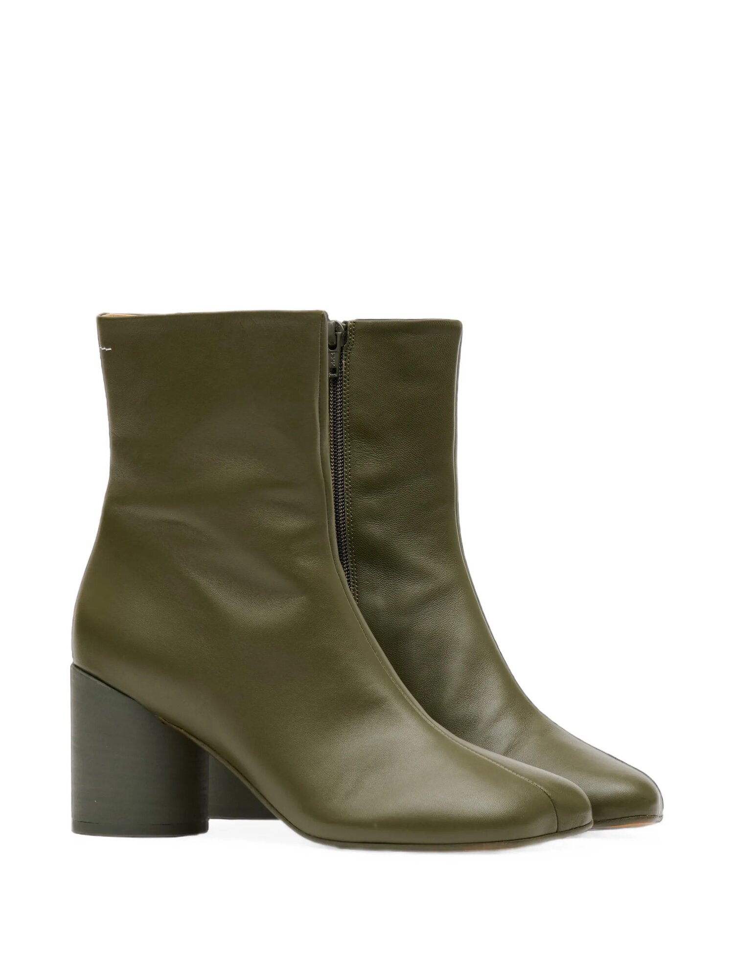 Ботинки MM6 Anatomic leather ankle boots, размер 35, green — фото 1