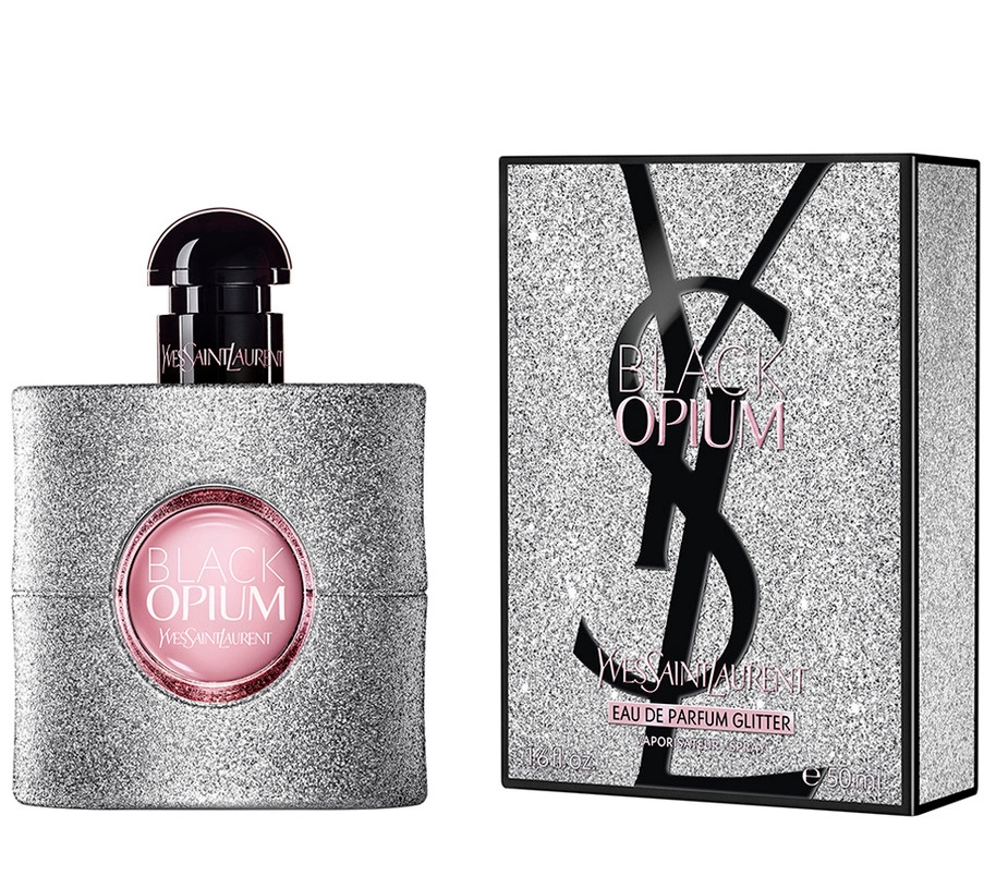 Женская парфюмерная вода Black Opium Glitter 50 мл / Ив Сен Лоран Блэк Опиум Глиттер