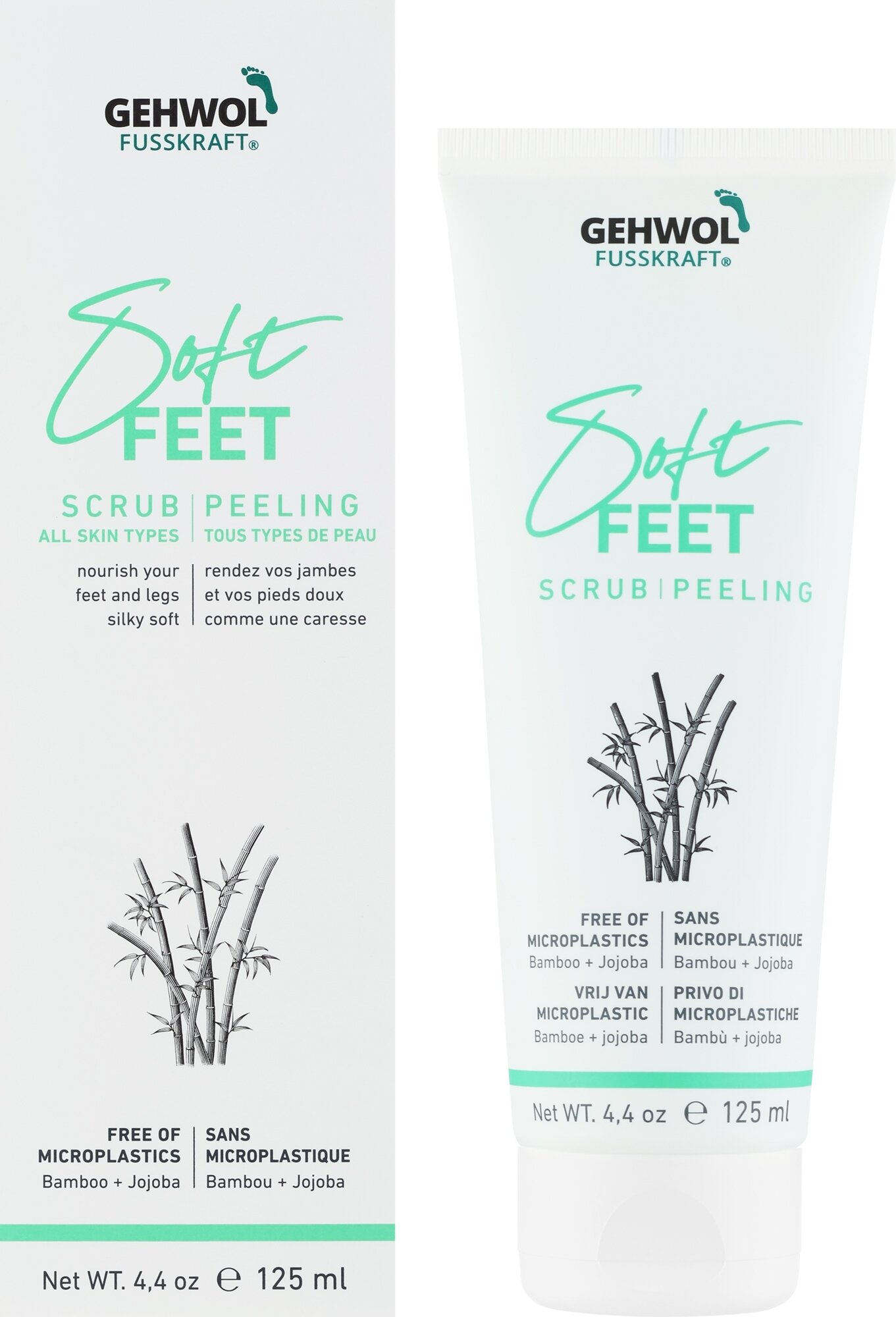Gehwol Soft Feet Peeling - Пилинг "Бамбук и жожоба" для ног 125 мл