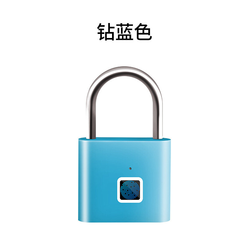Умный замок с функцией распознавания отпечатков пальцев, водонепроницаемый перезаряжаемый электрический умный замок для дома, таможенный замок с легким открытием.