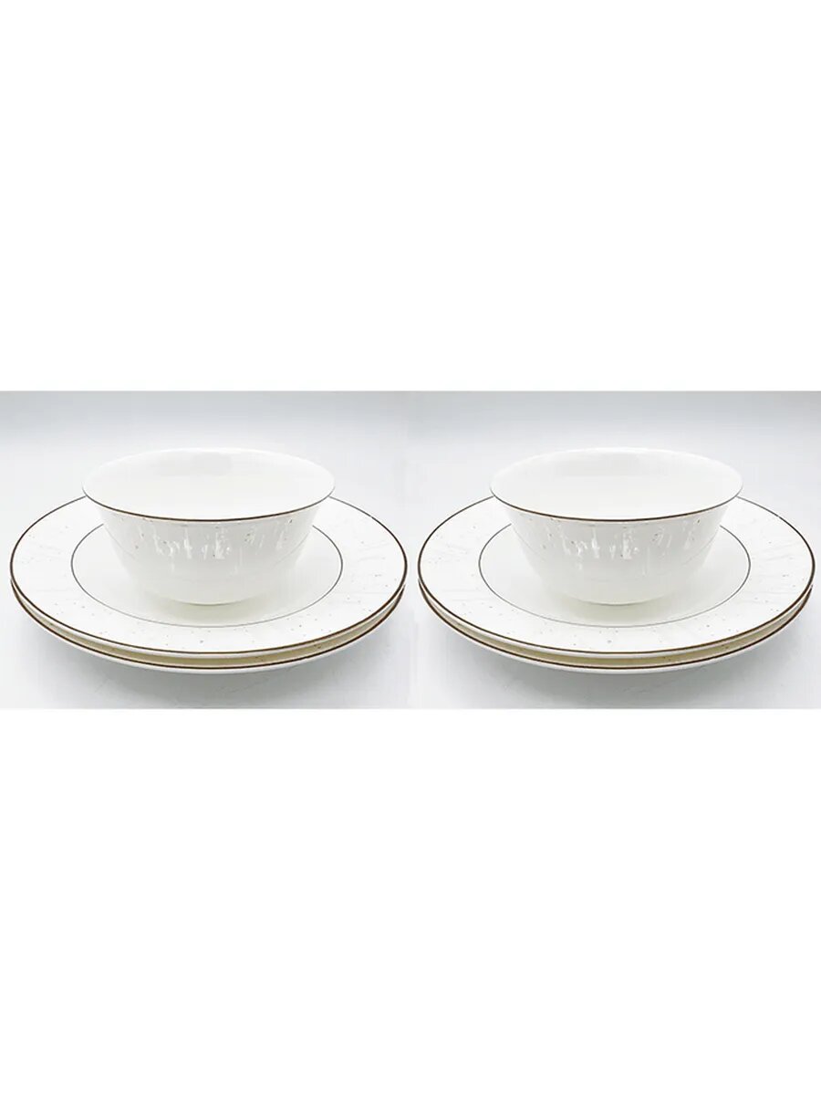 Набор посуды Corelle 6 предметов, белый, костяной фарфор