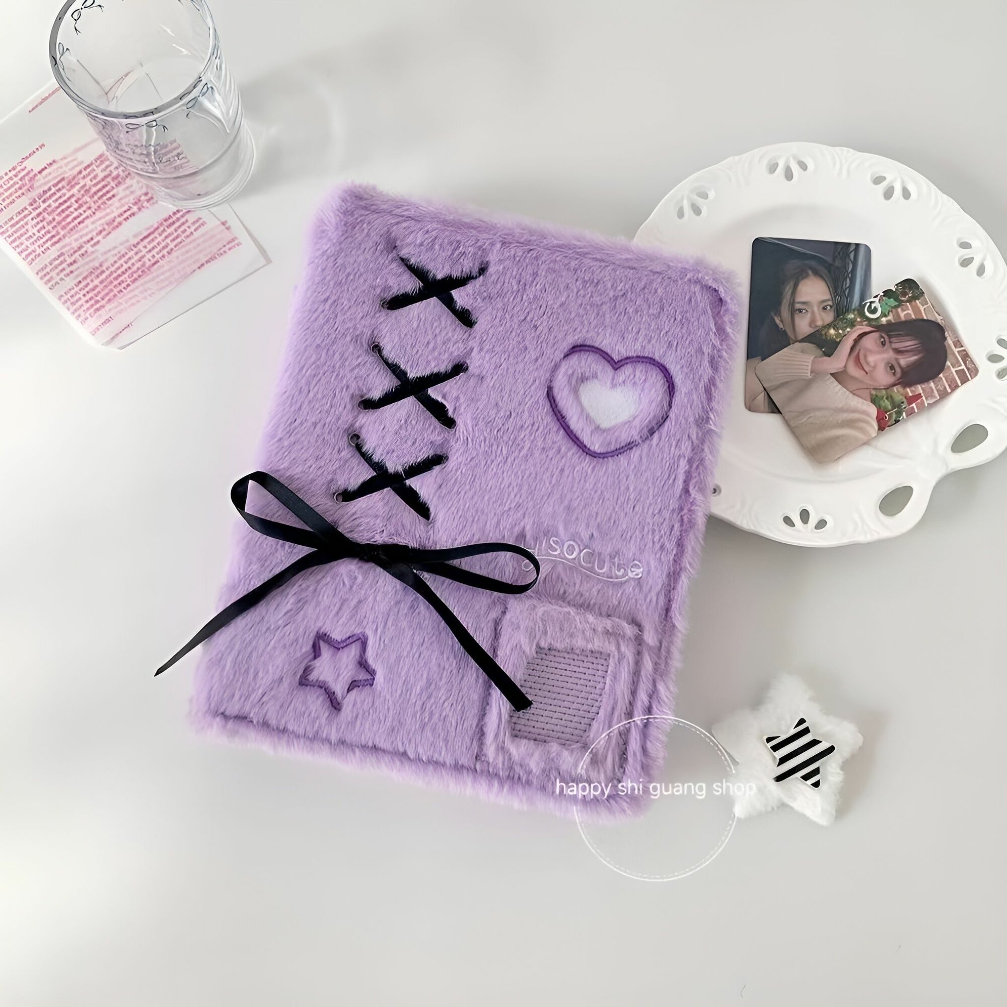 Альбом биндер для k-pop карточек пушистый