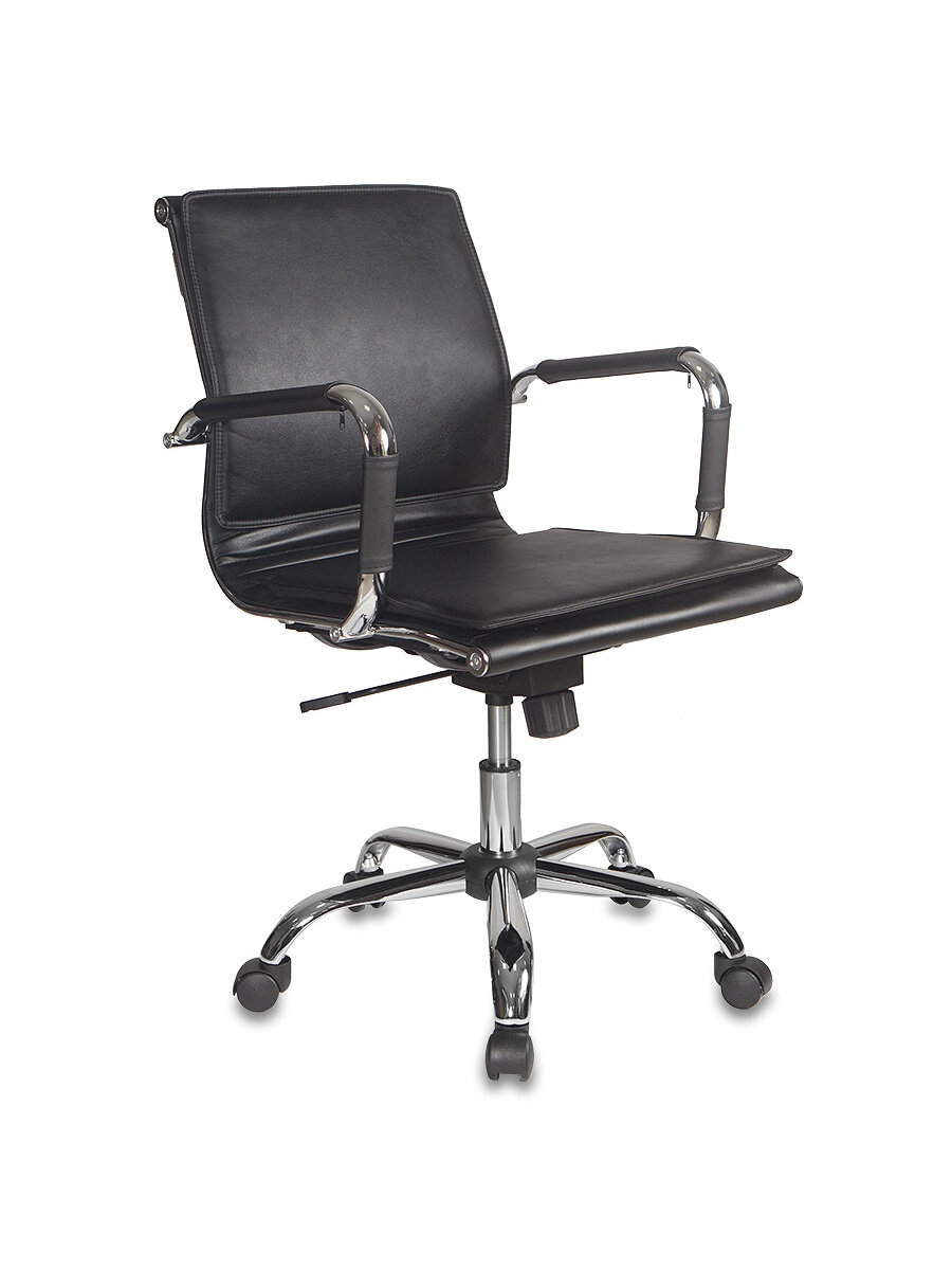 Кресло руководителя Бюрократ Ch-993-Low, обивка: эко. кожа, цвет: черный (CH-993-LOW/BLACK)