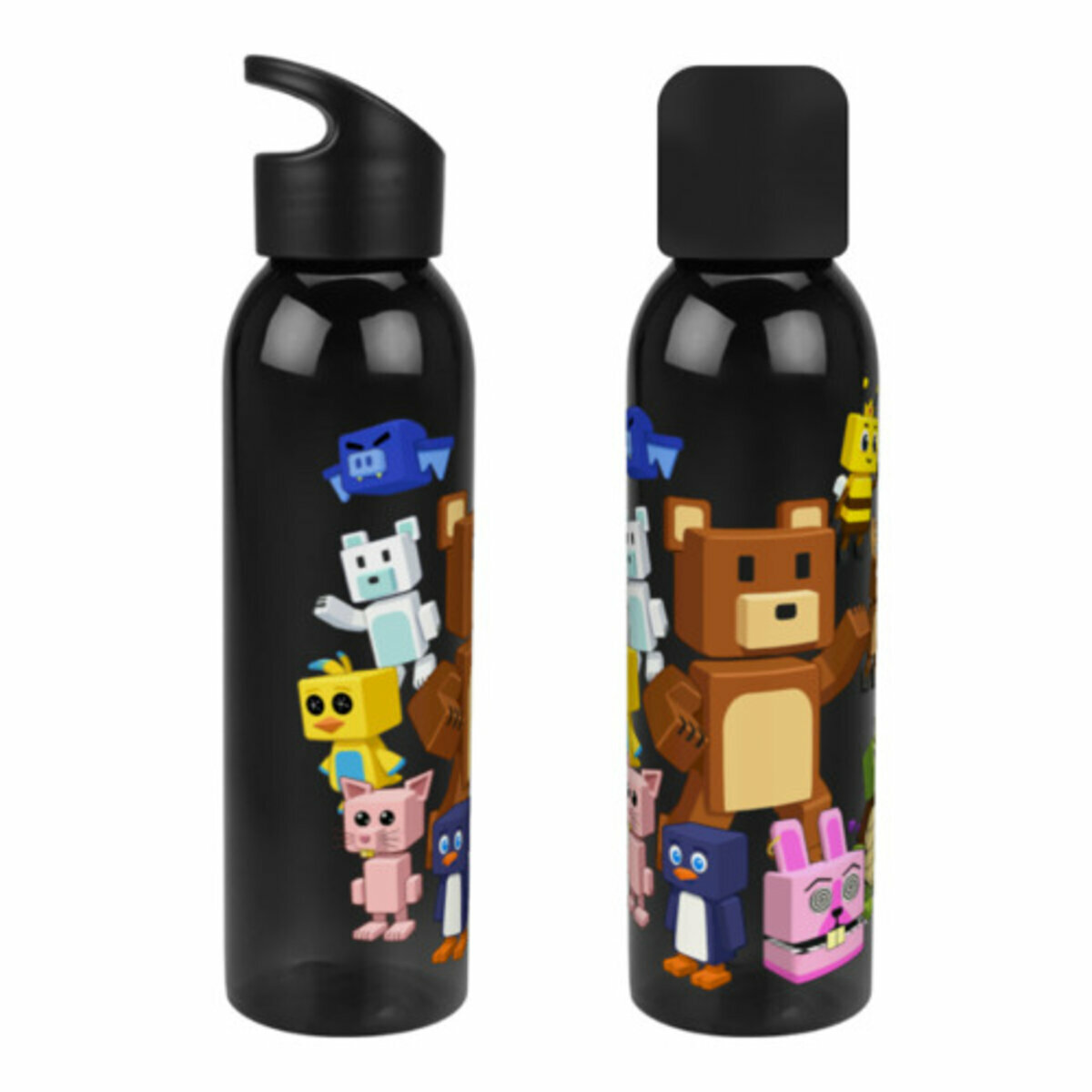 Бутылка для воды «super bear adventure игрушки супер беар адвенчер» (черный)