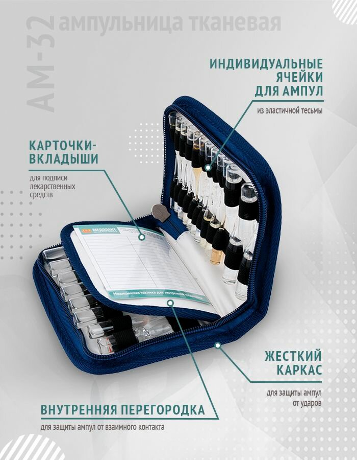 Ампульница тканевая АМ-32.