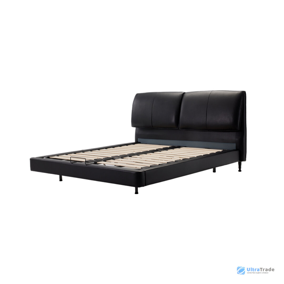 Двуспальная кровать Xiaomi 8H Time Series Elephant Ear Leather Soft Bed 1.8 m Space Black (JMP11) (без матраса)