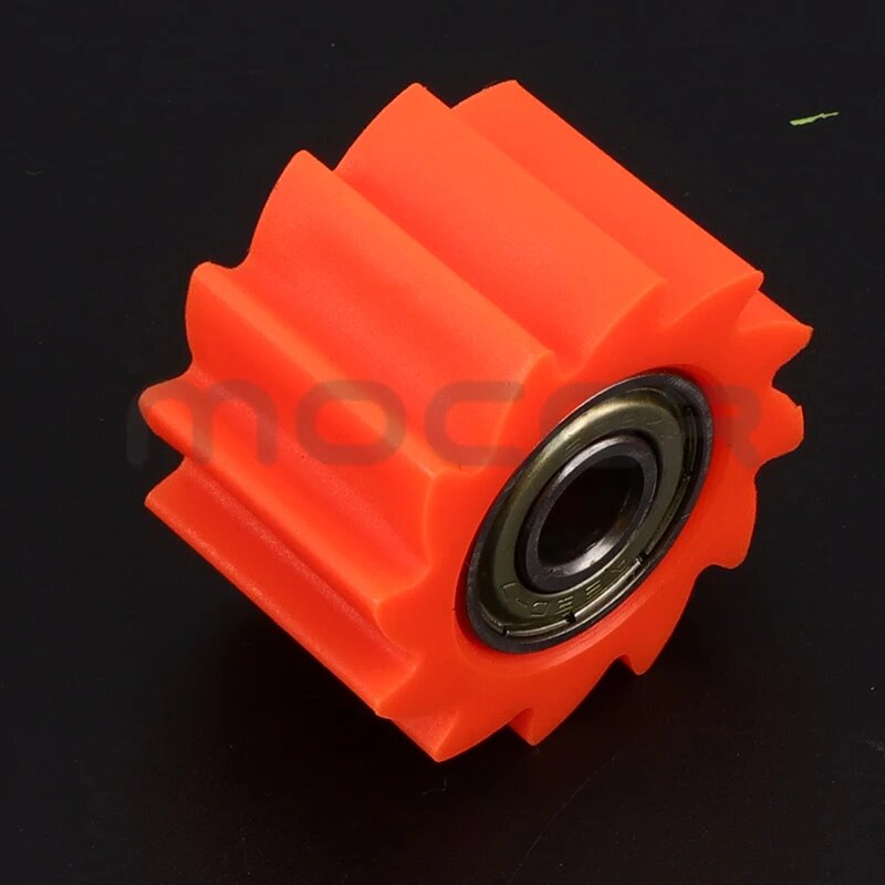Ролик для мотоцикла, приводная цепь, роликовый натяжитель, руководство для Оранжевый, 8MM Orange