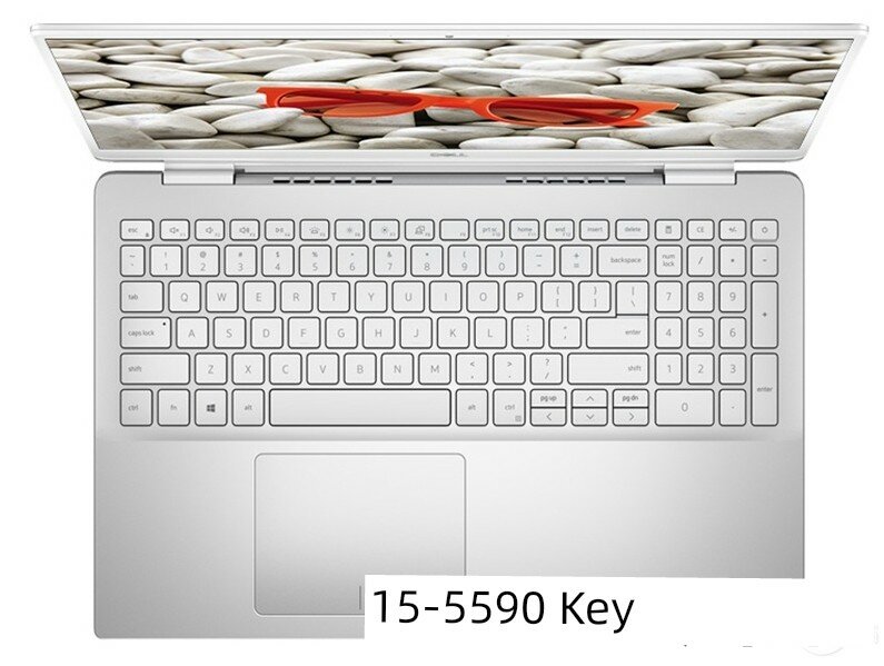 15,6 дюйма Dell Inspiron 15-5590/5598 Стойкая к бактериям серебряная пленка клавиатуры