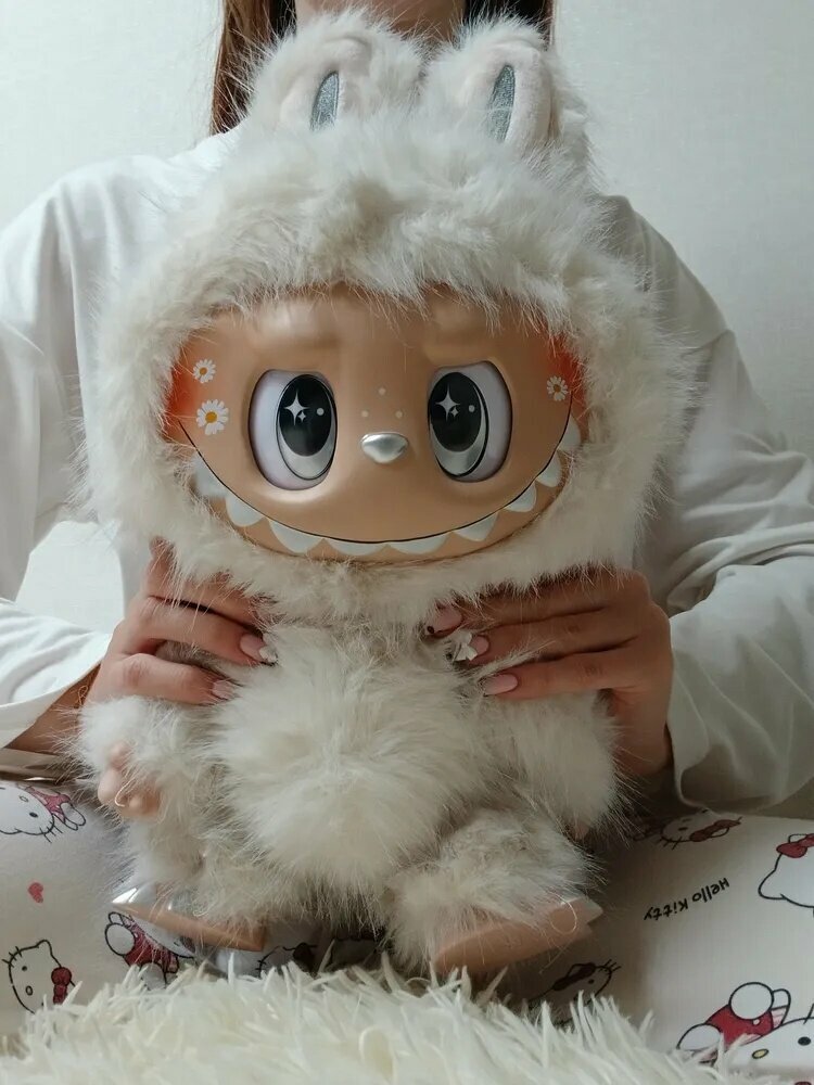 Большая мягкая игрушка коллекционная лабубу LABUBU Angel in clouds ZIMOMO