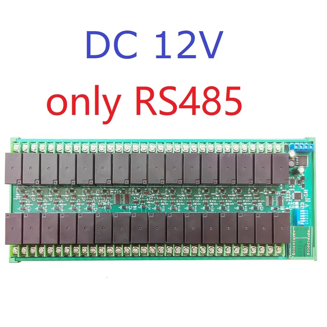 Релейный модуль Ethernet/RS485 eletechsup 32 канала 12В/24В 20А 12V only RS485