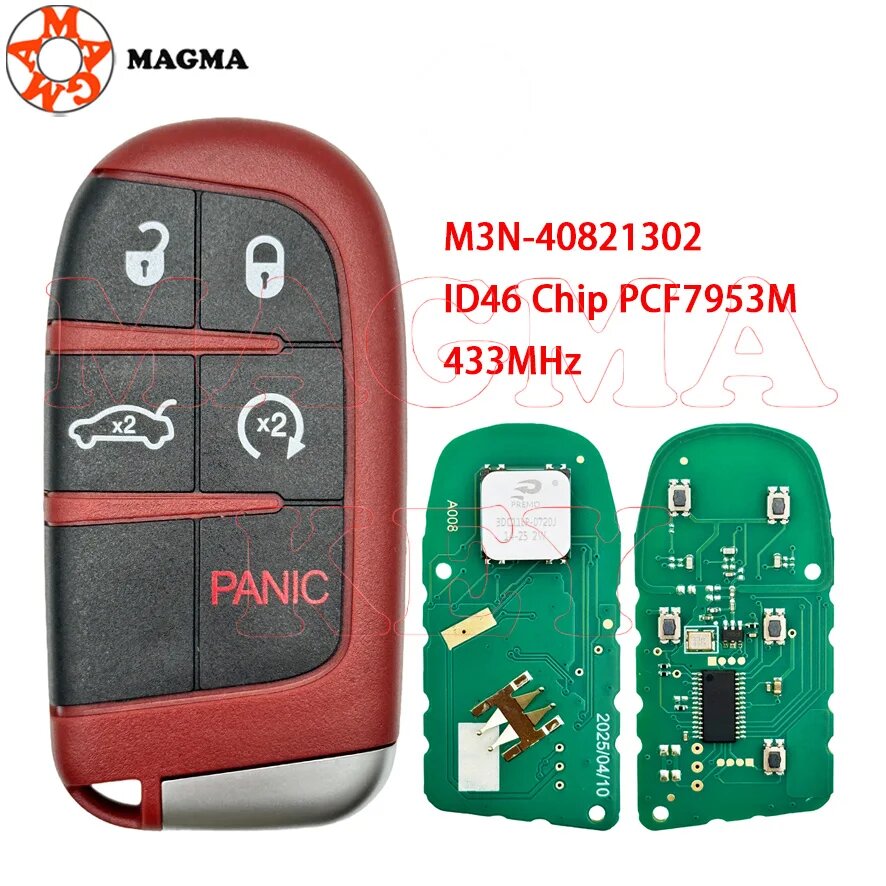 433 МГц ID46 M3N дистанционный автомобильный брелок для Dodge Challenger Charger SRT Hellcat Redeye Widebody Jeep Grand Cherokee SRT Chrysler 300
