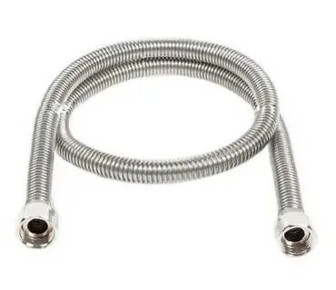 Шланг/подводка для газа 1/2 2м гайка-гайка сильфонного типа усиленная TIM (нержавеющая сталь)